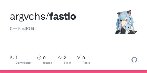 GitHub Argvchs Fastio C FastIO Lib