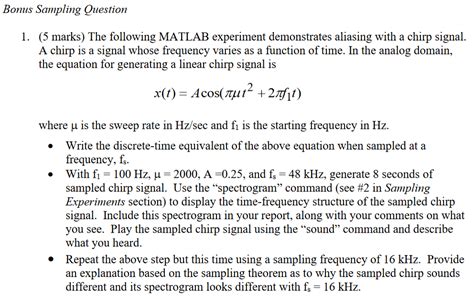 Solved Marks The Following MATLAB Experiment Chegg