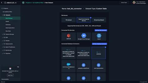 Abacus AI Database Connectors