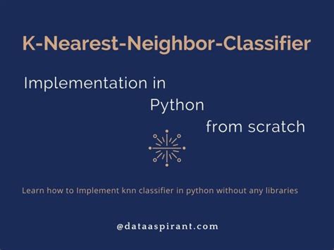K Nearest Neighbor Algorithm Implementation In Python From Scratch Dataaspirant