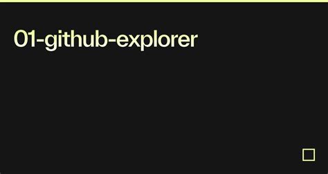 01 github explorer codesandbox