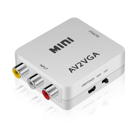 Переходник AV RCA - VGA / Адаптер конвертер - купить с доставкой по ...