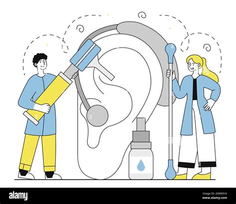 Otolaryngology Medicine Vector Linear Concept Stock Vector Image And Art