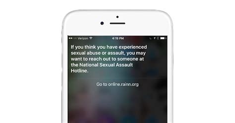 Siri Now Responds To Questions About Sexual Assault