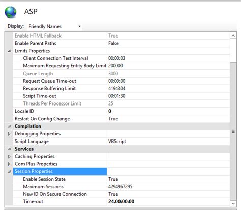 Sessiontimeout Not Working Correctly In Asp Classic Iis Stack Overflow