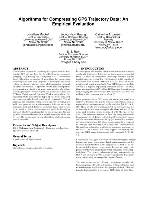 pdf algorithms for compressing gps trajectory data