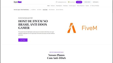 Host De Fivem No Brasil Com Anti Ddos Gamer Ryzer Host Youtube