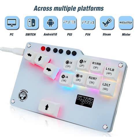 Fightingbox Hitbox Layout Rgb Led Fighting Arcade Game Keyboard Shopee Malaysia