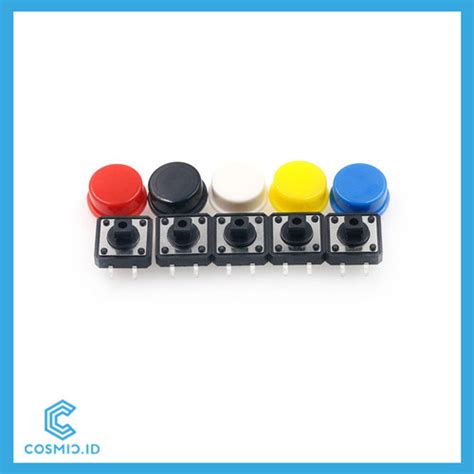 Jual Tactile Switch Push Button Cap Warna Multi Color Putih Kab Bandung Barat Cosmic Id