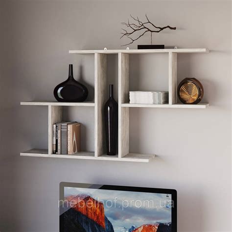 Поличка навісна T 8 Бетон ціна 817 ₴ купити на Prom Ua Україна