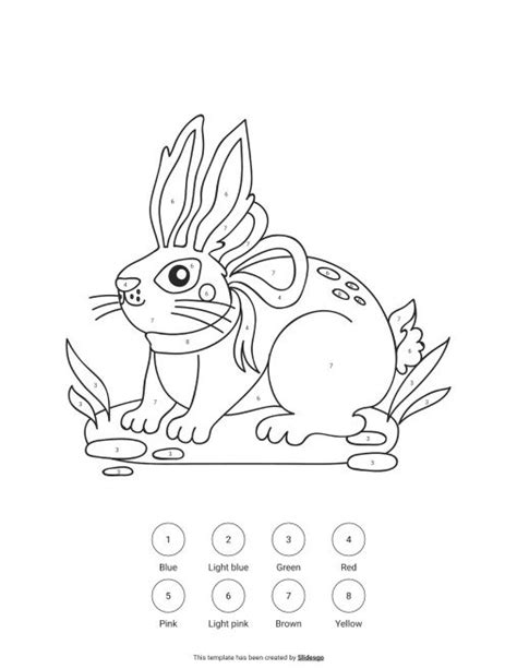 숫자 색칠하기 책으로 색칠하기 템플릿