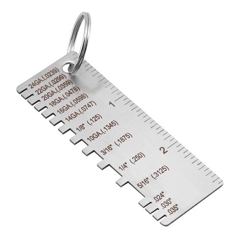 Stainless Steel Thickness Gauge Double Sided Wire Metal Sheet Thickness