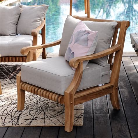 Jo Teak Patio Chair With Cushions Furni Outdoor World