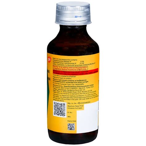 Buy Piriton Cs Syp 100 Ml In Wholesale Price Online B2b Retailershakti