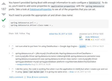 Cannot Determine Embedded Database Driver Class For Database Type None Csdn博客