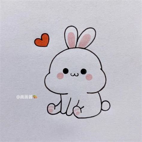 小兔子简笔画教程 用数字3画可爱的小兔子简笔画教程 画趣文库（我爱生活）