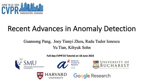 Guansong Pang On Linkedin Cvpr2023 Tutorial Anomalydetection