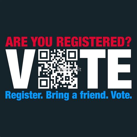 Vote QR Code Election By Fishbiscuit Redbubble