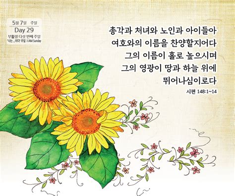 2023년 기쁨의50일 묵상카렌다 5주차 대광교회