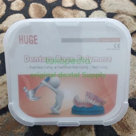Jual Denture Base Polymers Powder Huge Hot Curing Bubuk Gigi Palsu