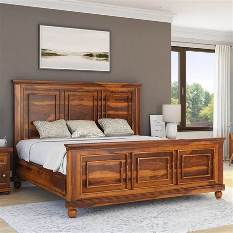Pecos Mission Solid Wood Platform Bed Frame