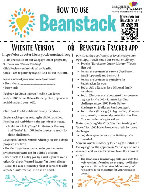 Fillable Online Using The Beanstack Tracker App Reading Adventures For Fax Email Print