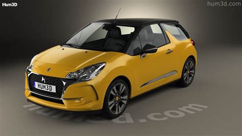 360 View Of Ds3 Chic Сabriolet 2019 3d Model 3dmodels Store