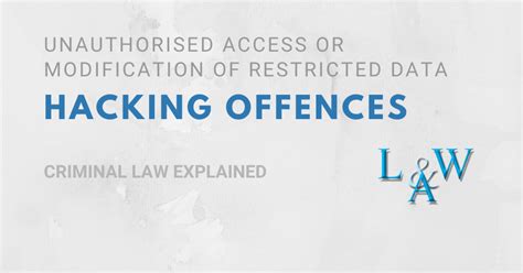 Hacking Unauthorised Access Or Modification Of Restricted Data