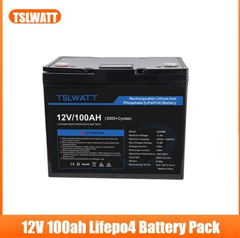Литий железо фосфатная аккумулятор lifepo4 TSLWATT 12V 100 Аh 3000 ...