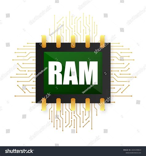 ram flash memory chip pc hardware stock vector royalty free 2221159613 shutterstock