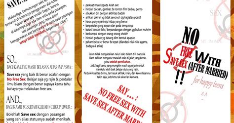 Putras Blog Leafleat No Free Sex Untuk Remaja