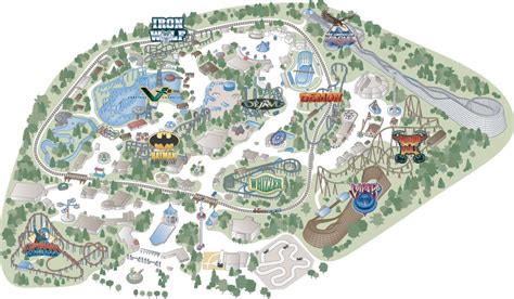 Six Flags Great America Map And Brochure 1985 2024
