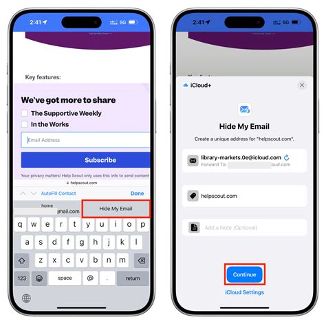 how to use hide my email on iphone ipad mac and web