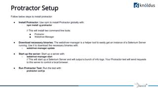 Protractor End To End Testing For AngularJS PPT