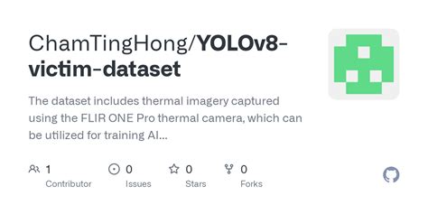 Github Chamtinghongyolov8 Victim Dataset The Dataset Includes Thermal Imagery Captured Using