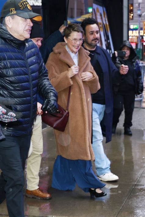 Annette Bening Exits Gma 02022024 • Celebmafia