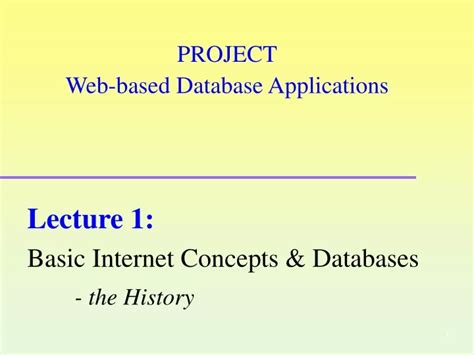 Ppt Project Web Based Database Applications Powerpoint Presentation Free Download Id9498175