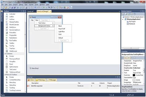 diary sii elmo tutorial pembuatan menu strip dalam visual basic 2010