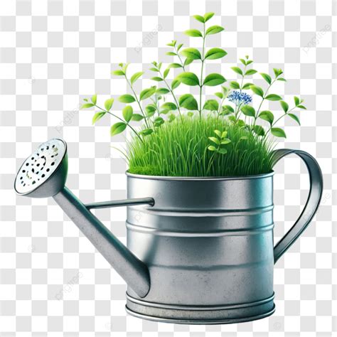 은색 금속 급수의 그림은 무성한 녹색 잔디를 뿌려 부드러운 샤워 시설이있는 생생한 식물 잔디 성장하는 성장 Png 일러스트 및 이미지 에 대한 무료 다운로드 Pngtree