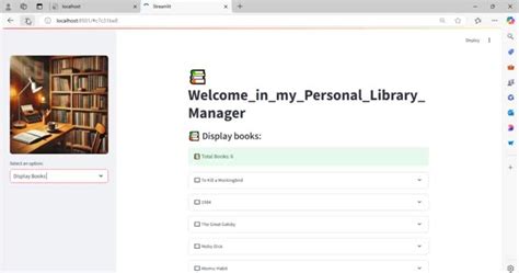 Python Streamlit Librarymanager Personalproject Learningjourney
