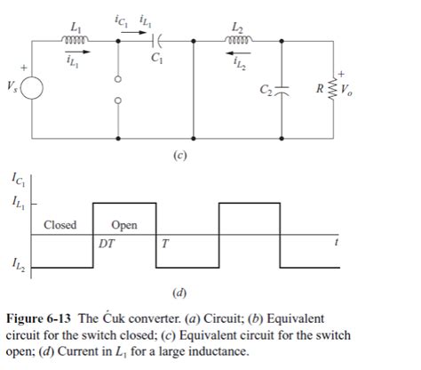 solved a Ćuk converter has an input of 12 v and is to have