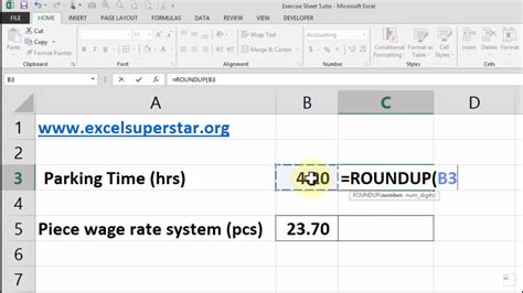 Excel Roundup And Rounddown Formula Excel Course In Hindi