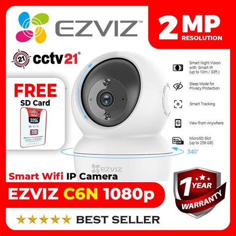 Jual Ezviz C N Smart Wifi Pan Derajat Tilt Derajat Ip Camera Cctv P Mp Harga Khusus
