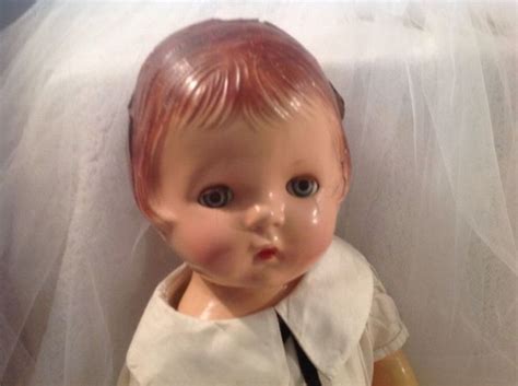 A 222 Vintage Composition Patsy Type Doll 19 Inches Needs Tlc Or For Parts