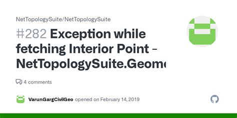Exception While Fetching Interior Point NetTopologySuite Geometries TopologyException Issue