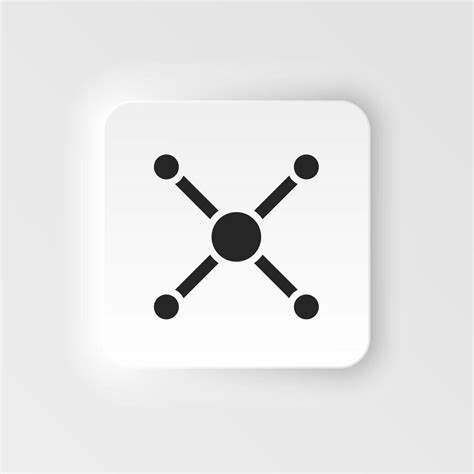 atom atom bond icon vector simple element illustration from ui