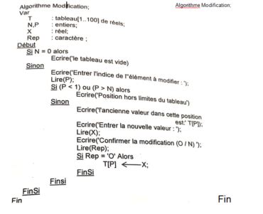 Cours Algorithme PDF La Base De La Programmation Le Cours Gratuit