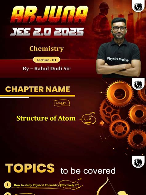 Structure Of Atom 01 Class Notes Arjuna Jee 2 0 2025 Pdf