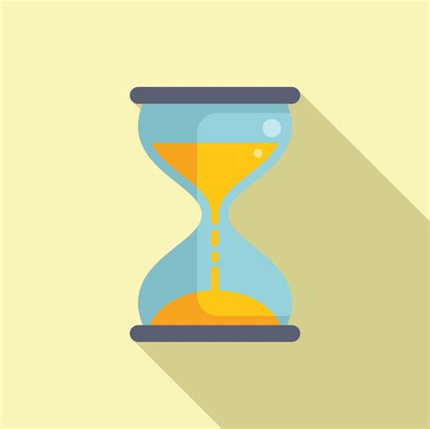Hourglass Duration Timer Icon Flat Event Overtime 44754247 Vector Art