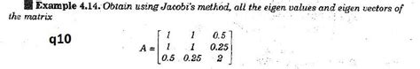 example 4 14 obtain using jacobi s method all the